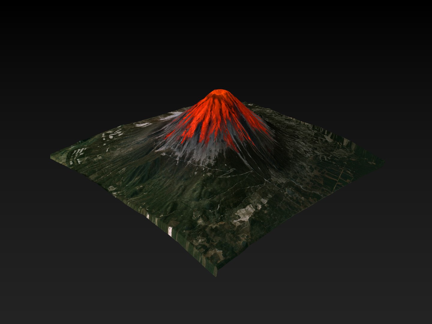 3D model mountain volcano - TurboSquid 1497654