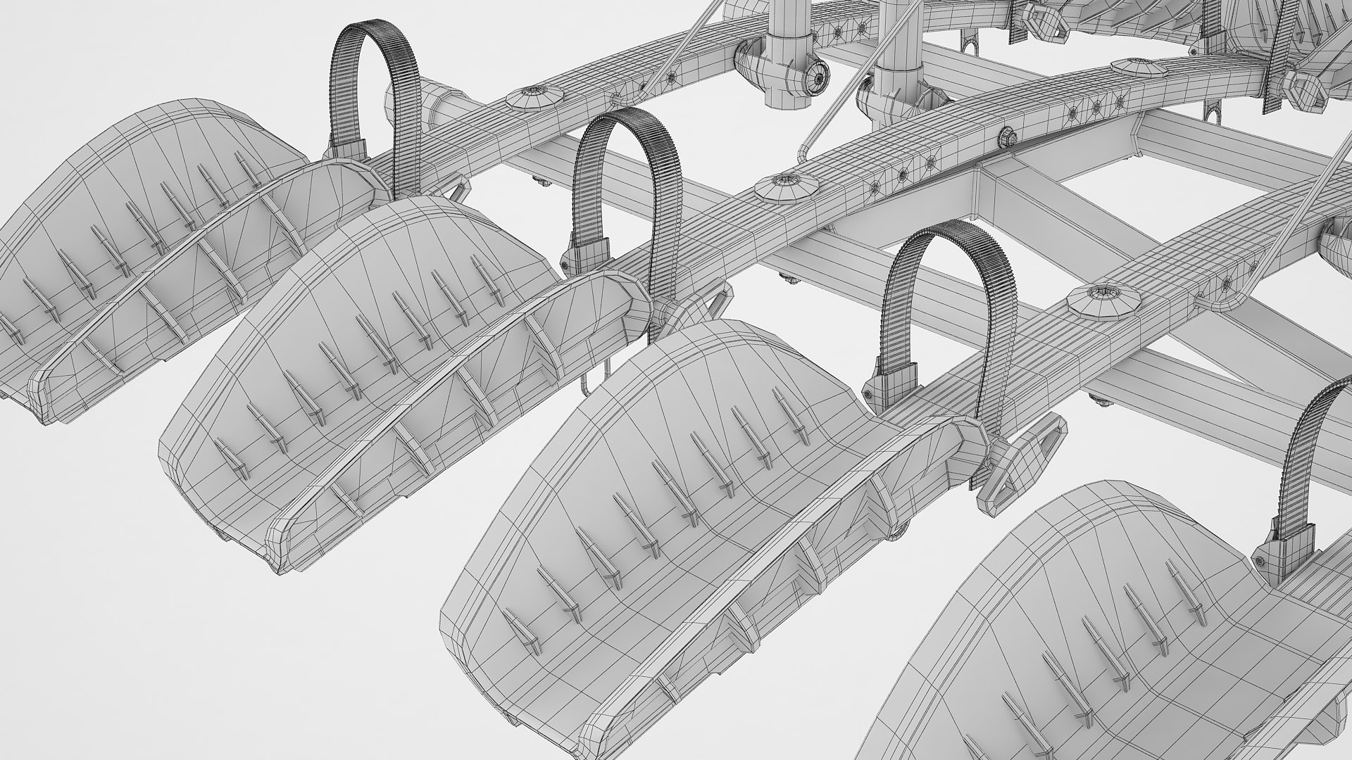 Bike Platform Hitch Rack Collection 01 model - TurboSquid 1808296