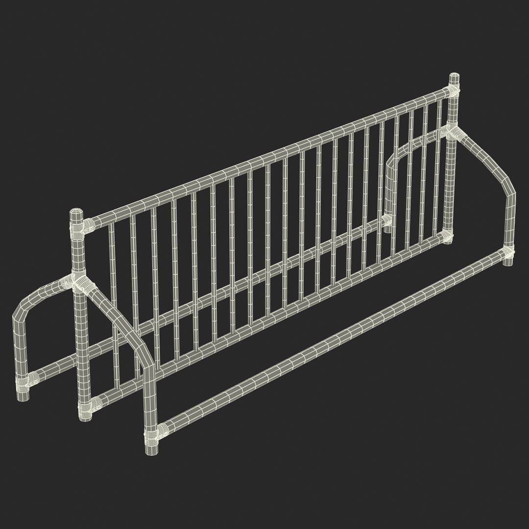 bike rack 4 3d model