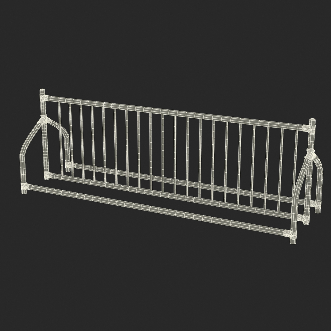bike rack 4 3d model