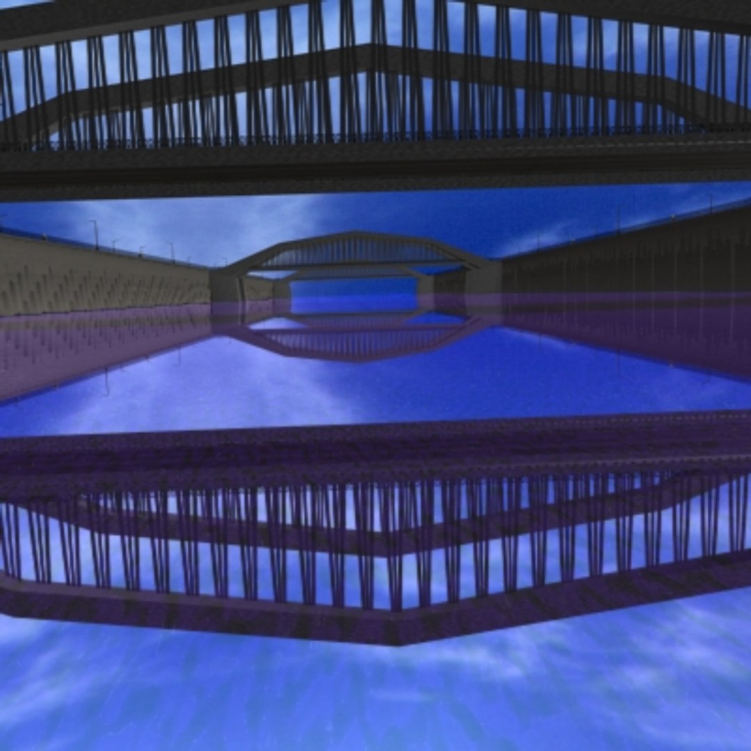 3d model cities river