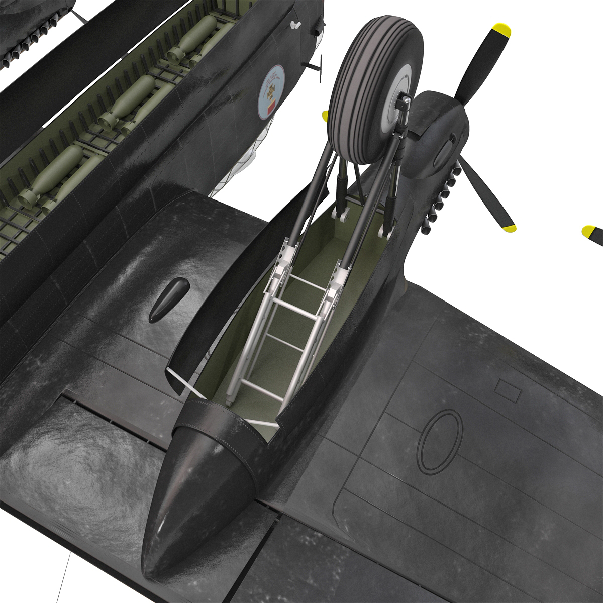 3d british heavy bomber avro lancaster model