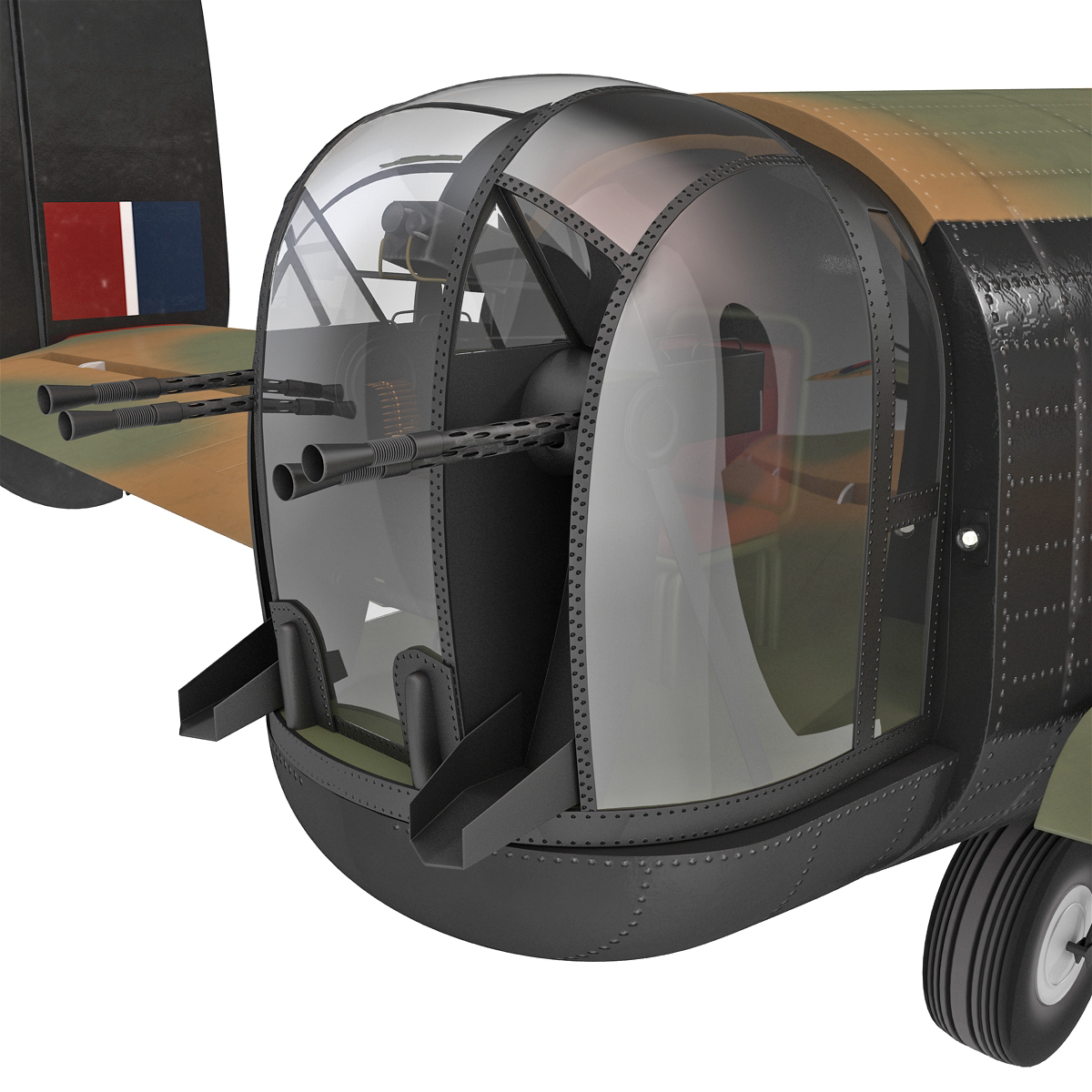 3d british heavy bomber avro lancaster model