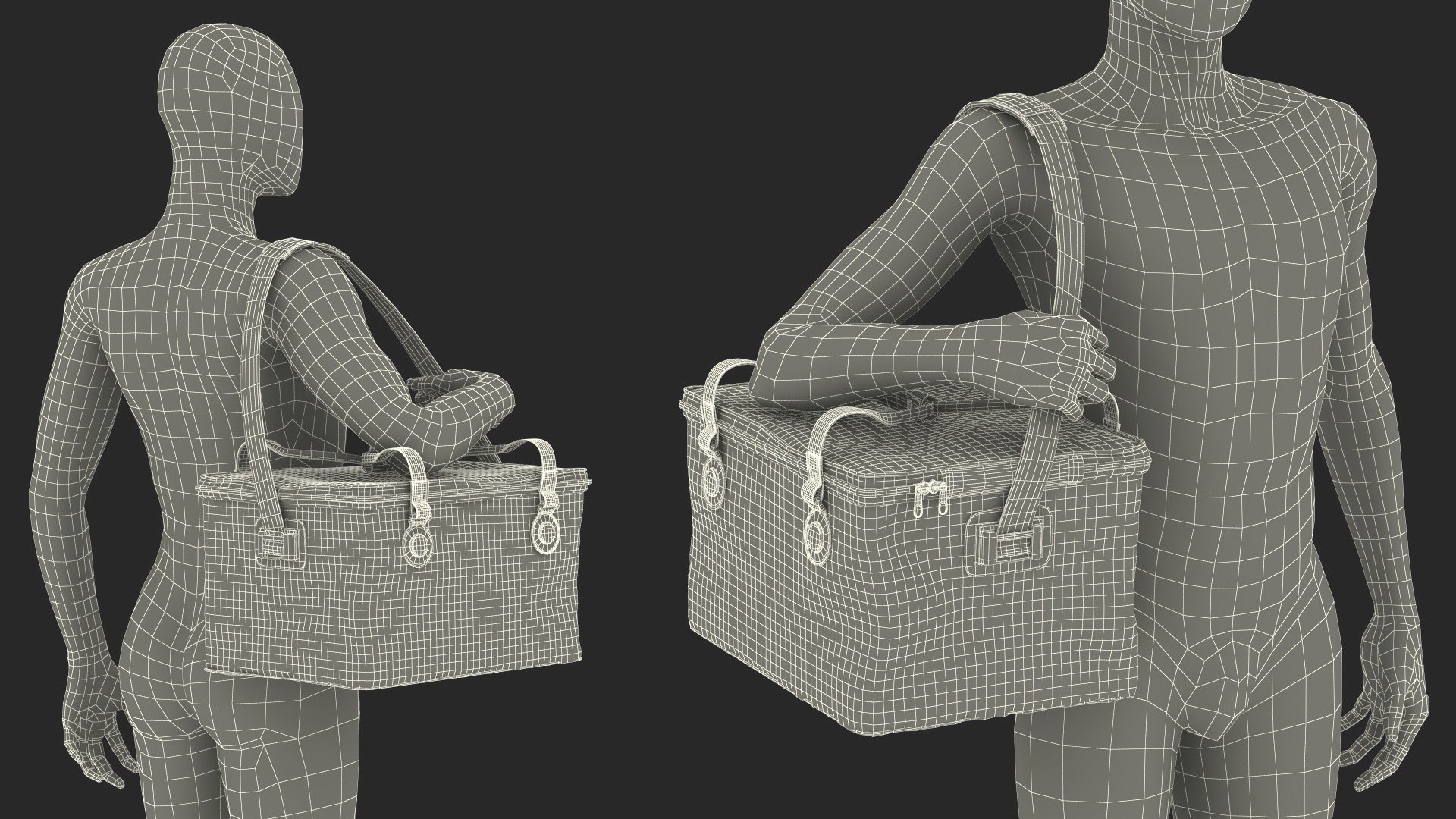 Black Thermal Fishing Bag Lucky John On Manikin 3D Model - TurboSquid ...