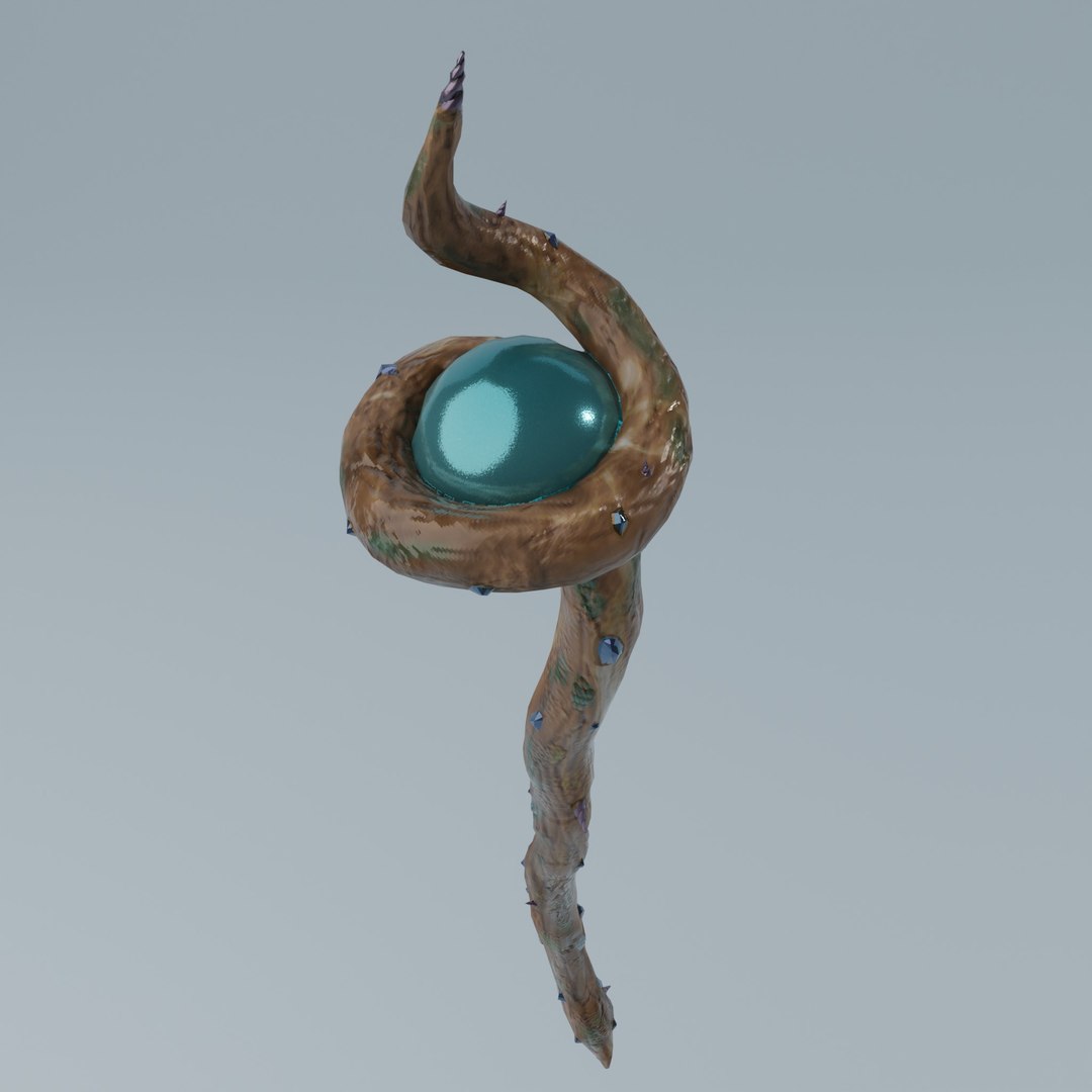 Magic Sea Staff Model - TurboSquid 1770995
