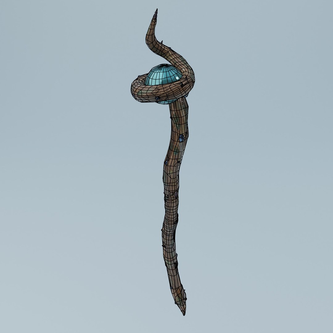Magic Sea Staff Model - TurboSquid 1770995