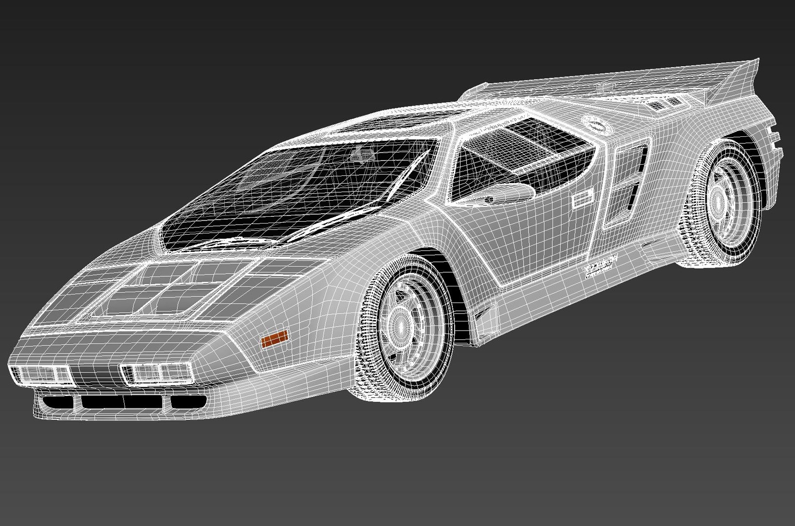 3d Model Car V8 Sport Vector