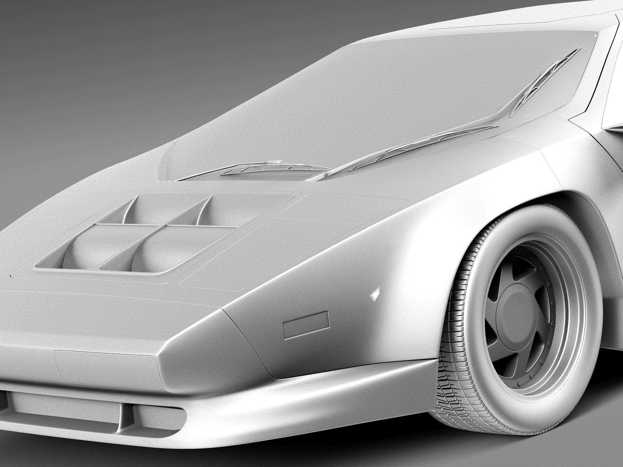 3d model car v8 sport vector