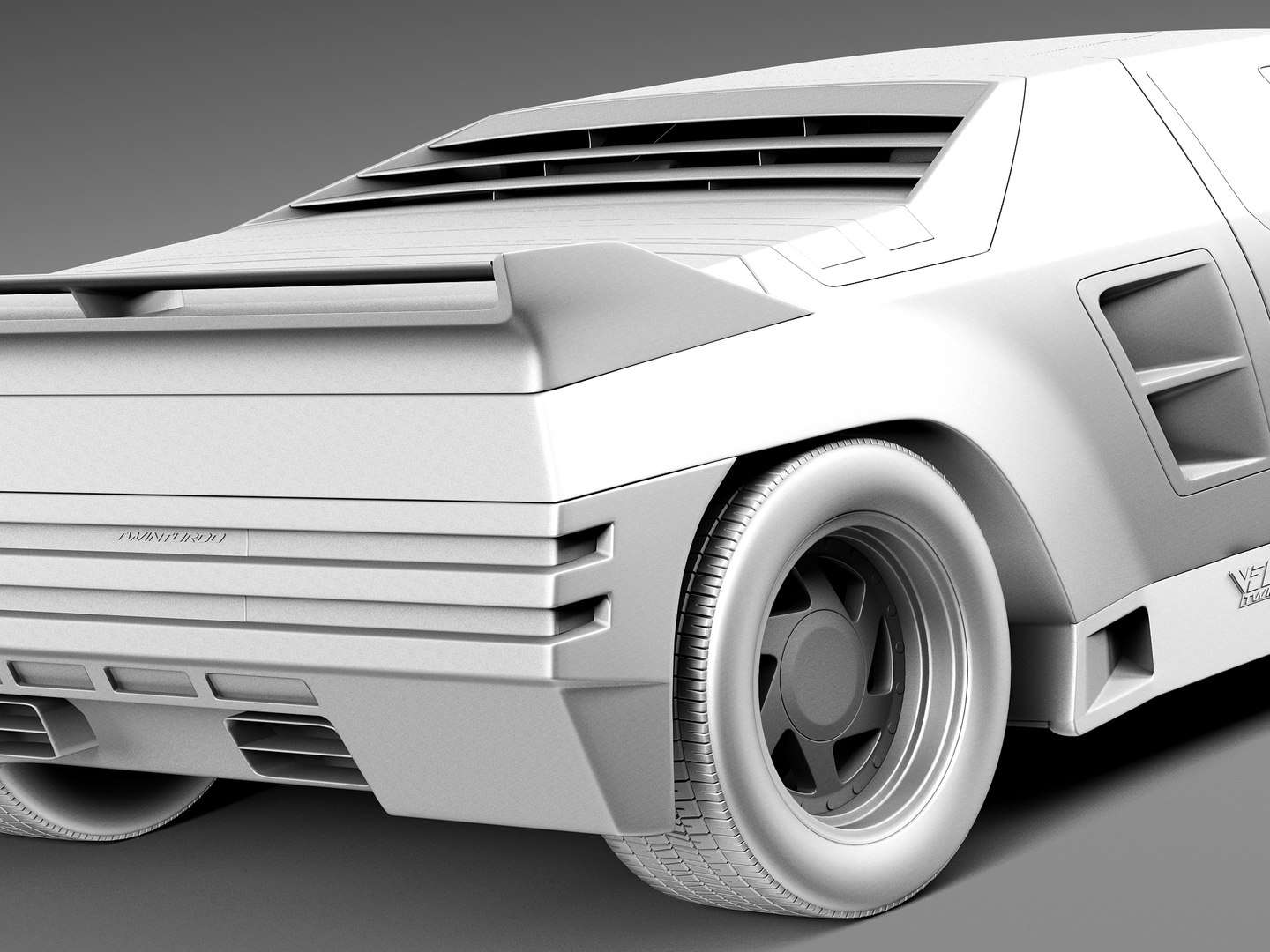 3d Model Car V8 Sport Vector