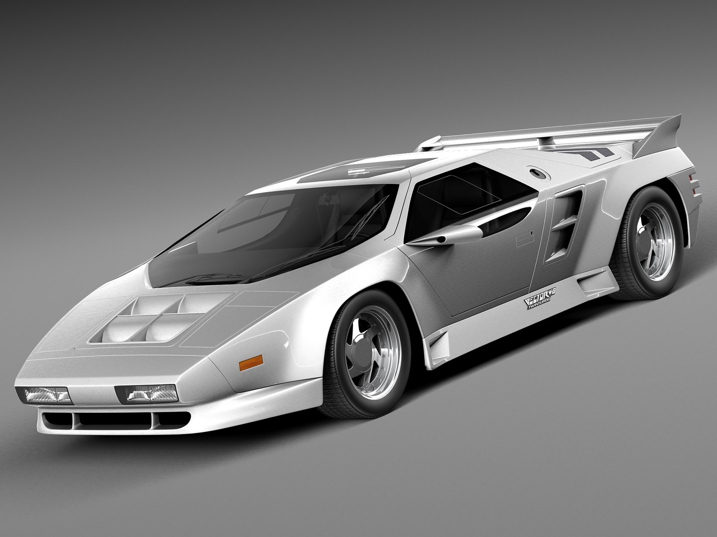 3d Model Car V8 Sport Vector