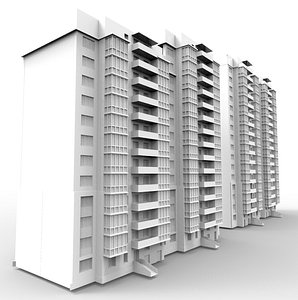 3d model apartment complex