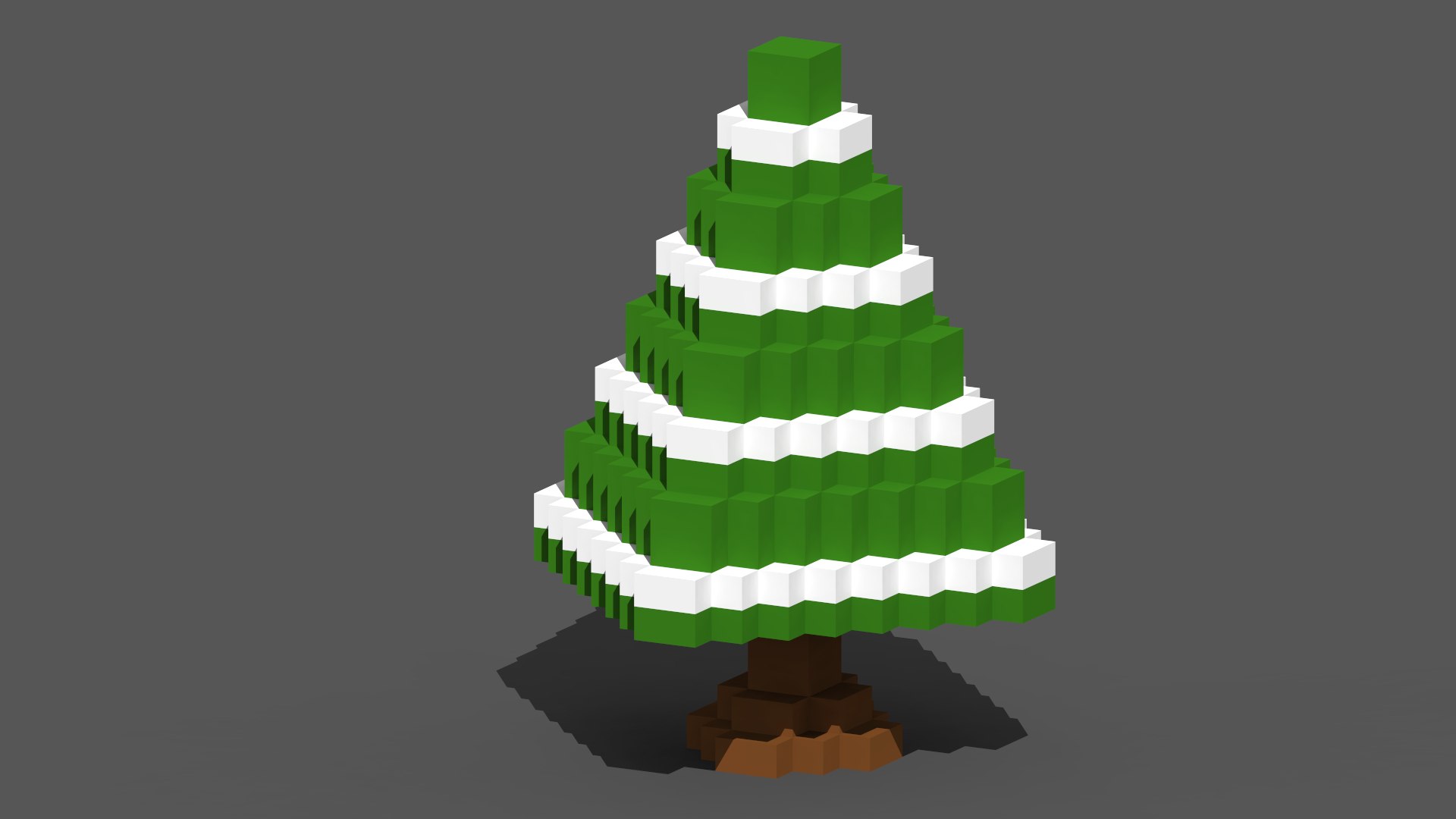 Voxel Tree 3D Model - TurboSquid 1351190