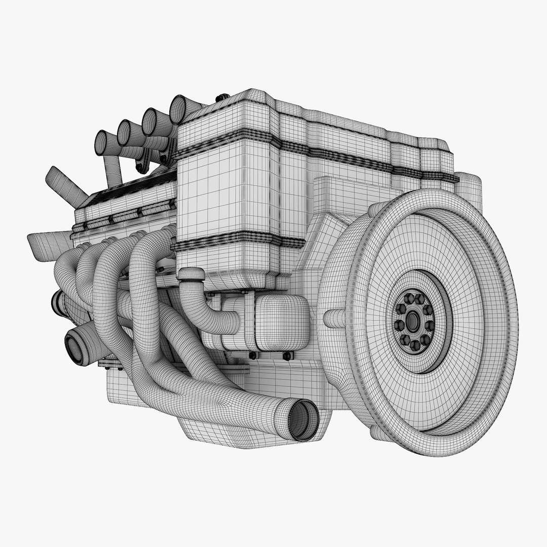 3D Generic Engine V8 - TurboSquid 1517588