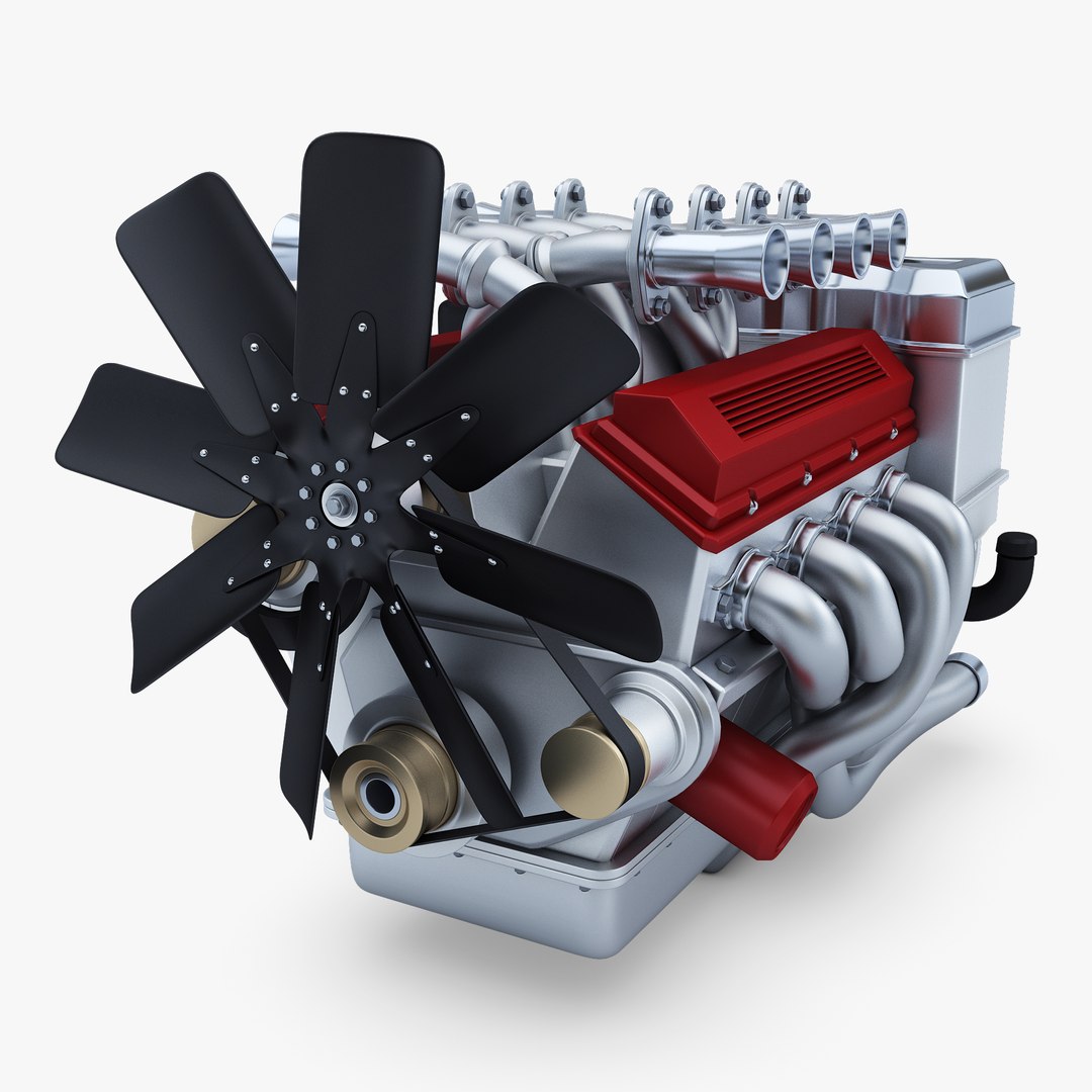 3D Generic Engine V8 - TurboSquid 1517588