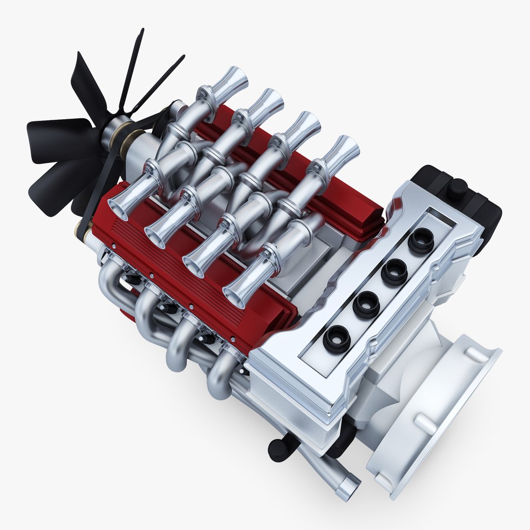 3D Generic Engine V8 - TurboSquid 1517588