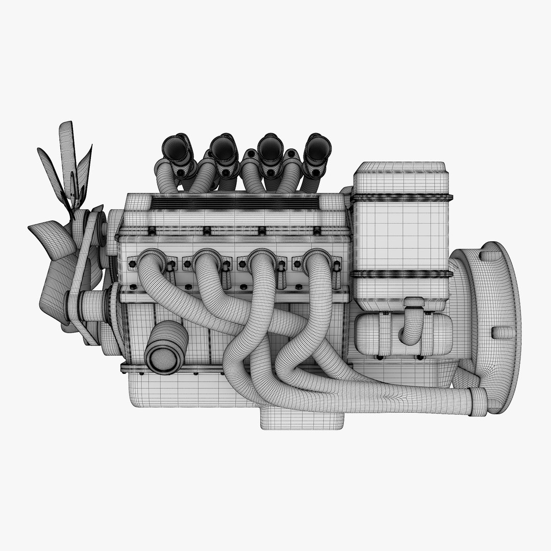 3D Generic Engine V8 - TurboSquid 1517588