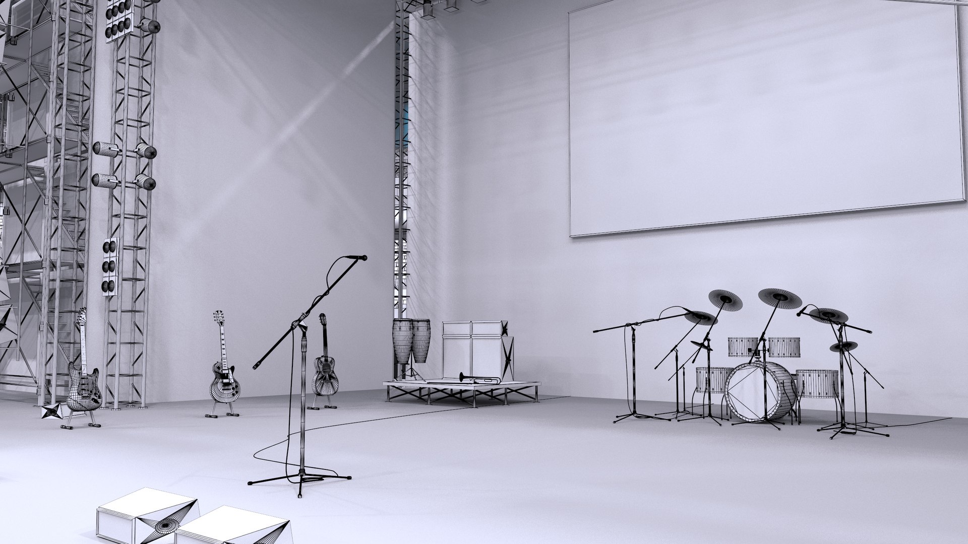 3D model stage arena - TurboSquid 1581529