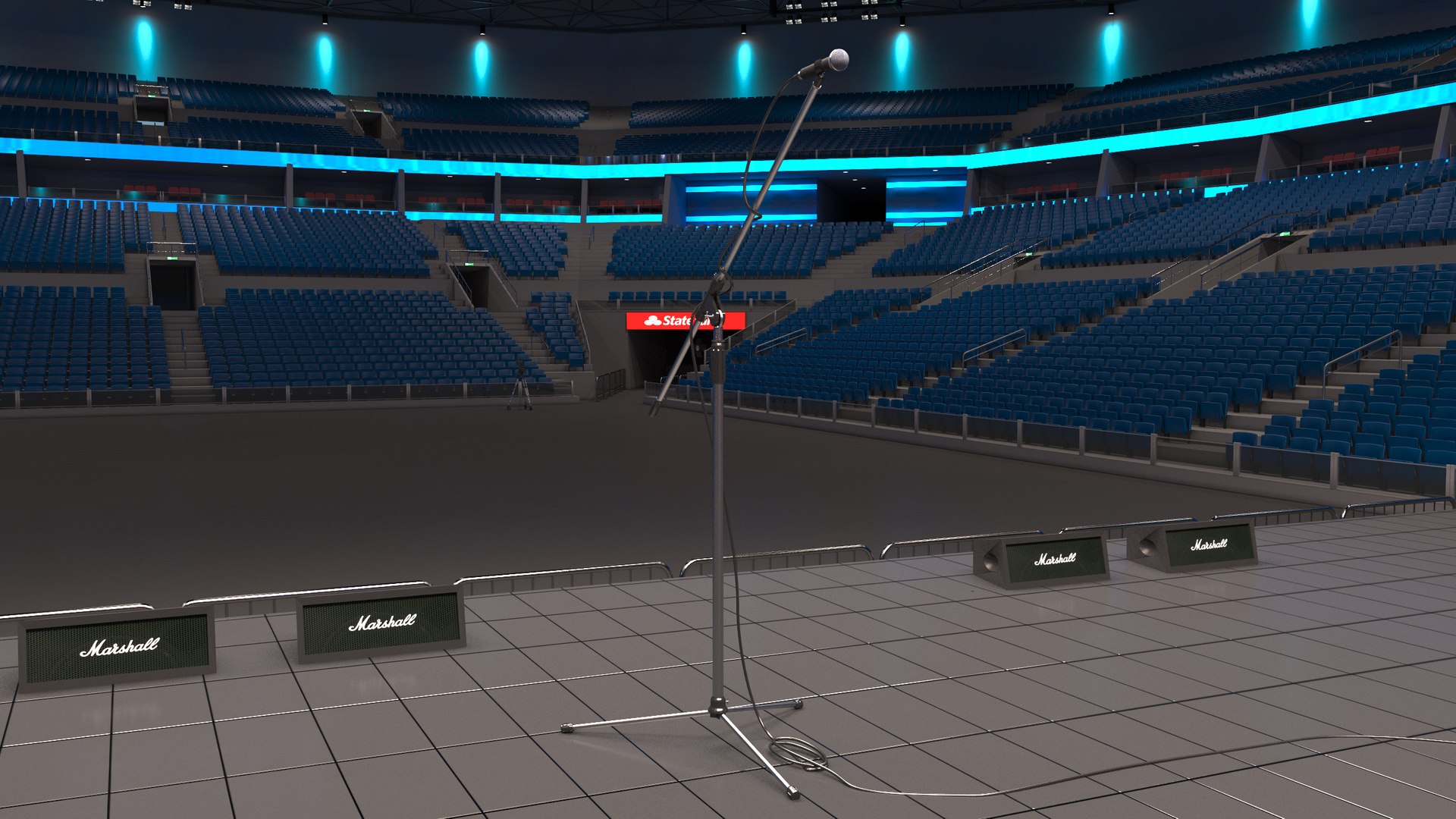 3D model stage arena - TurboSquid 1581529