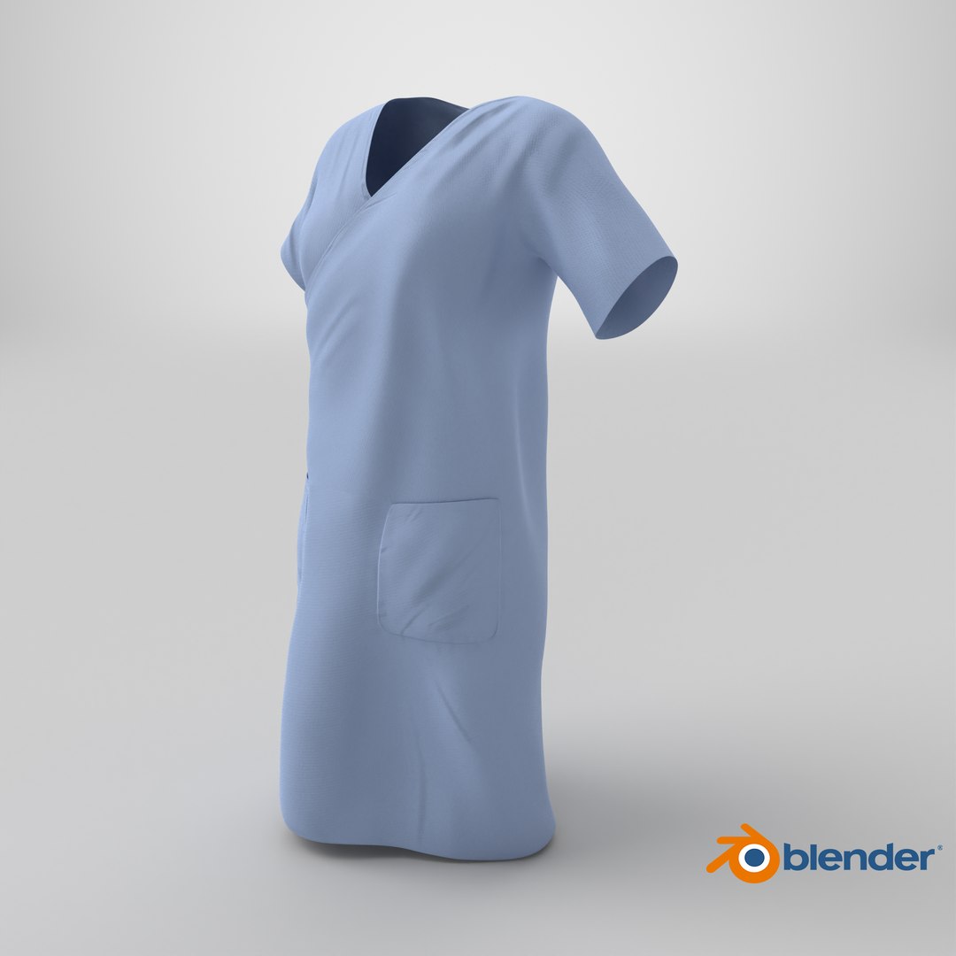 3D Patient Clothing For Female - TurboSquid 2176907