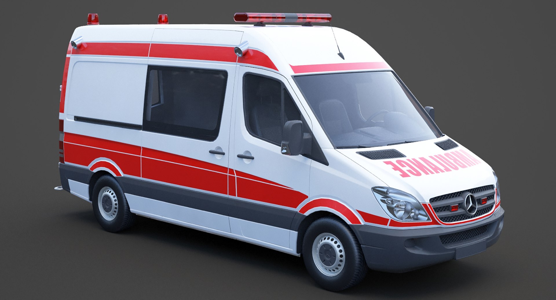 3D Mercedes Benz Sprinter Ambulance - TurboSquid 2159580