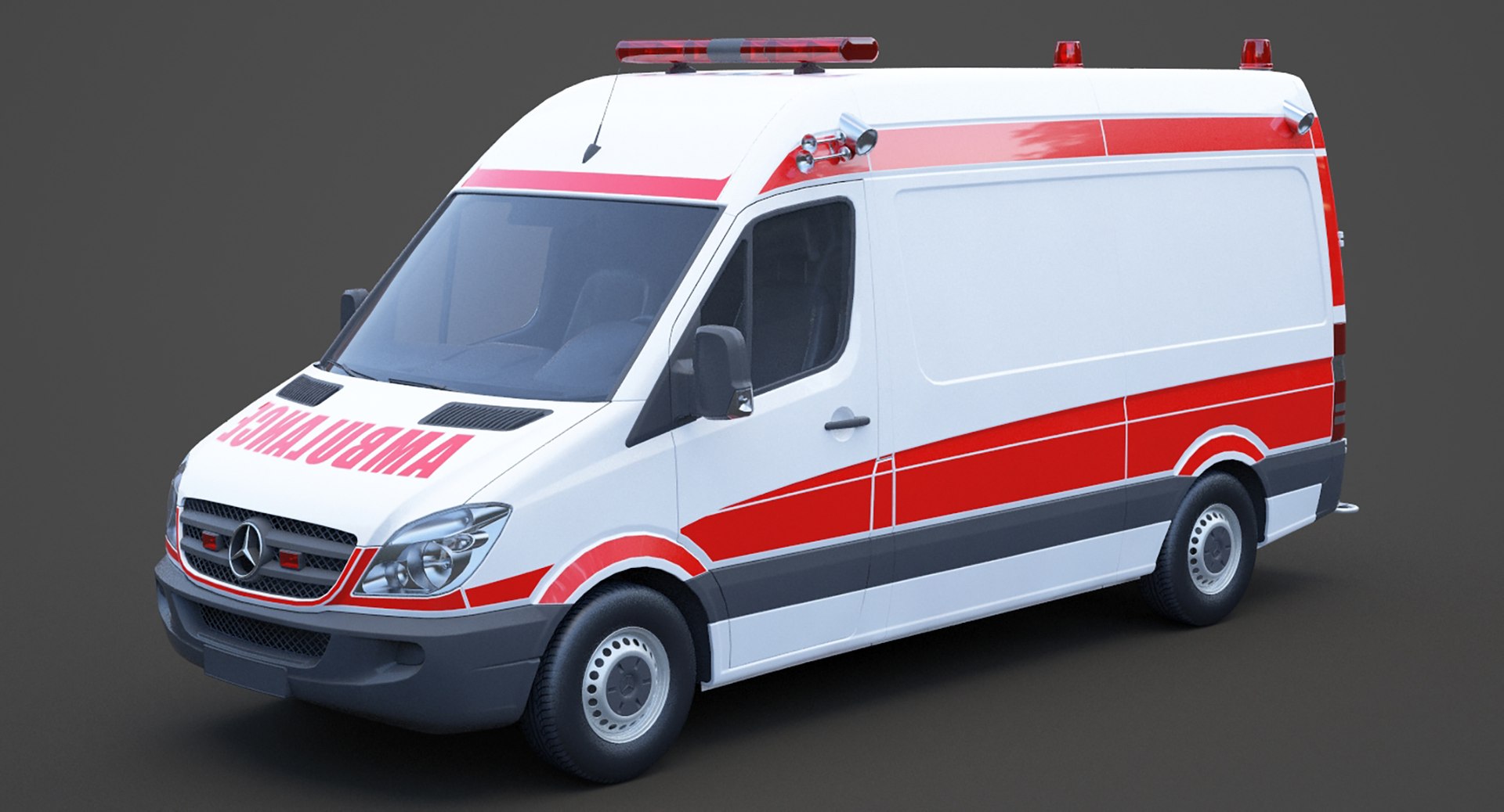 3D Mercedes Benz Sprinter Ambulance - TurboSquid 2159580