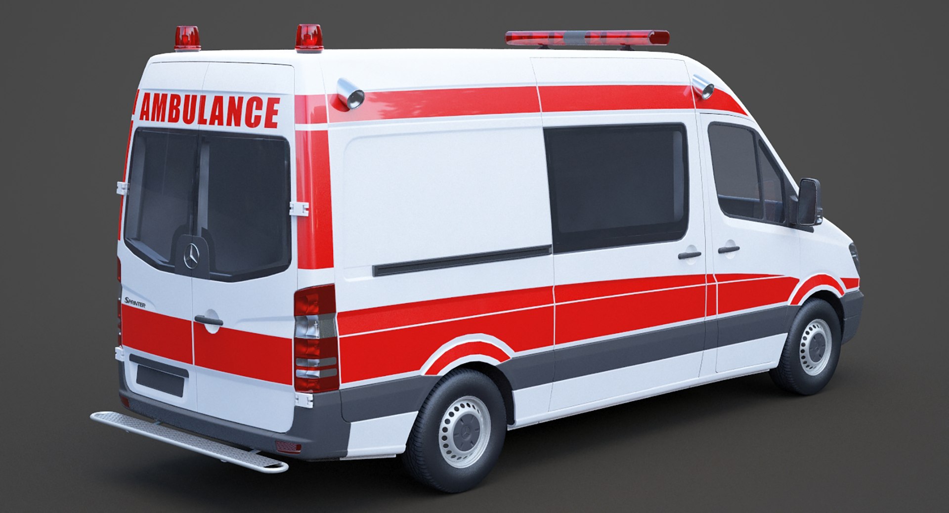 3D Mercedes Benz Sprinter Ambulance - TurboSquid 2159580