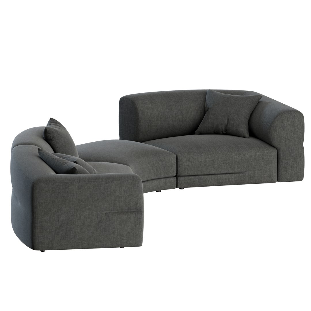 Emile Modular Curved Sofa By Molteni C Model - TurboSquid 2413510