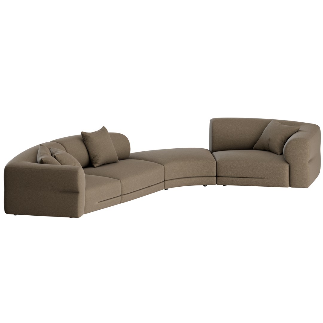 Emile Modular Curved Sofa By Molteni C Model - TurboSquid 2413510