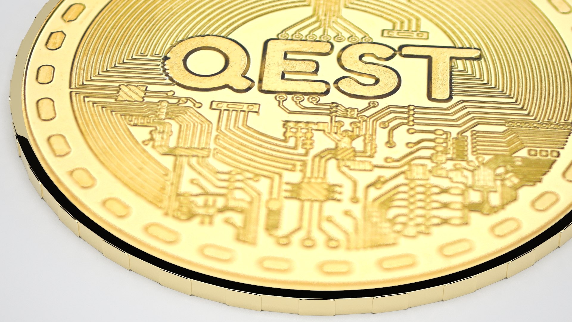 3D Qest Coin Model - TurboSquid 2400035