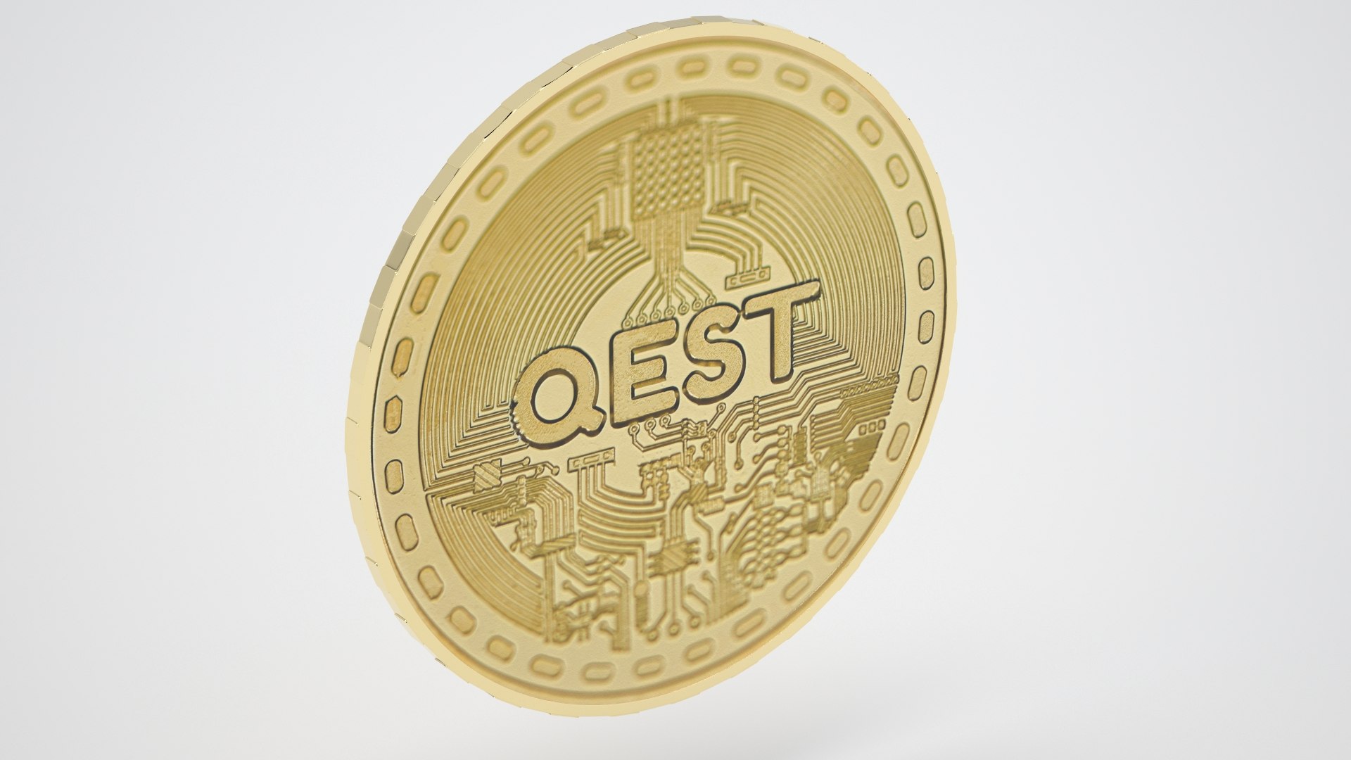 3D Qest Coin Model - TurboSquid 2400035
