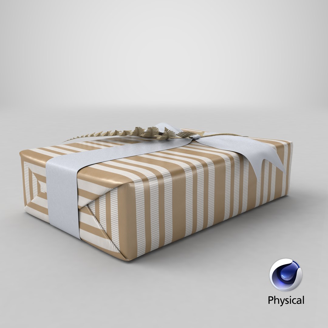 Wrapped christmas gift 02 3D model - TurboSquid 1221805