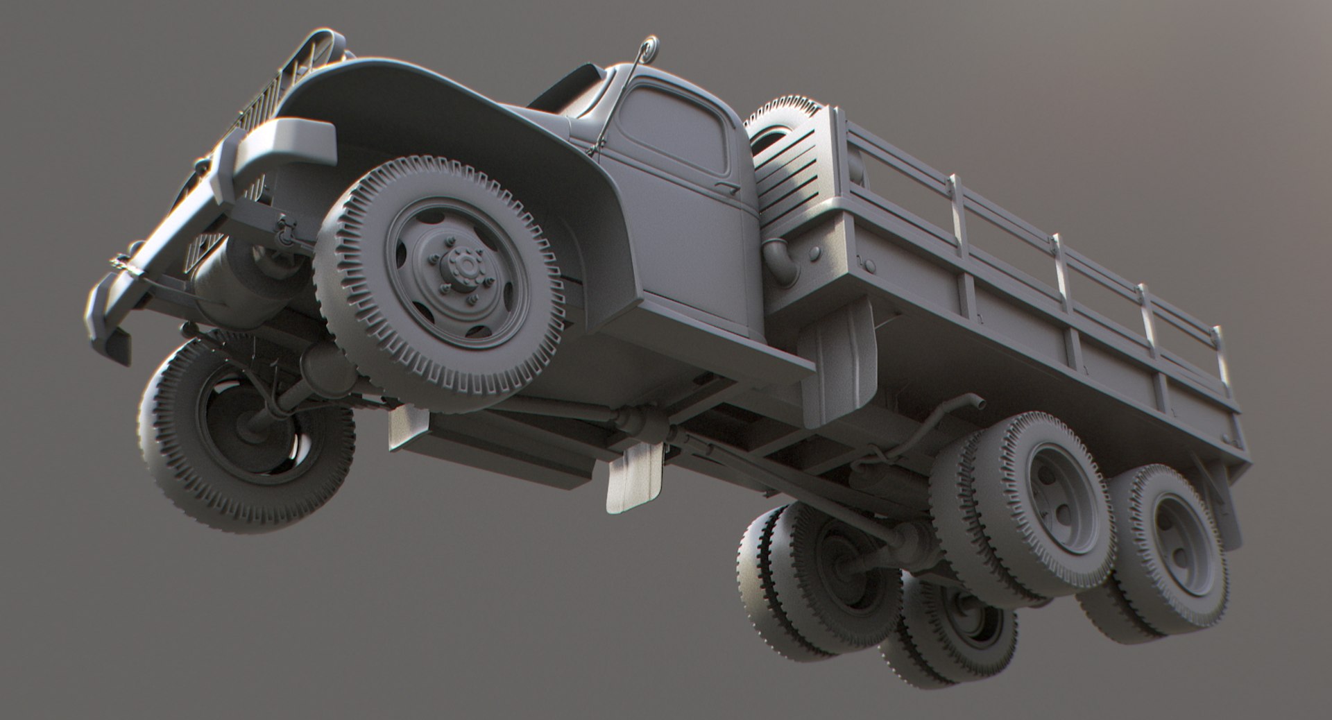 3D diamond t truck chassis model - TurboSquid 1366608