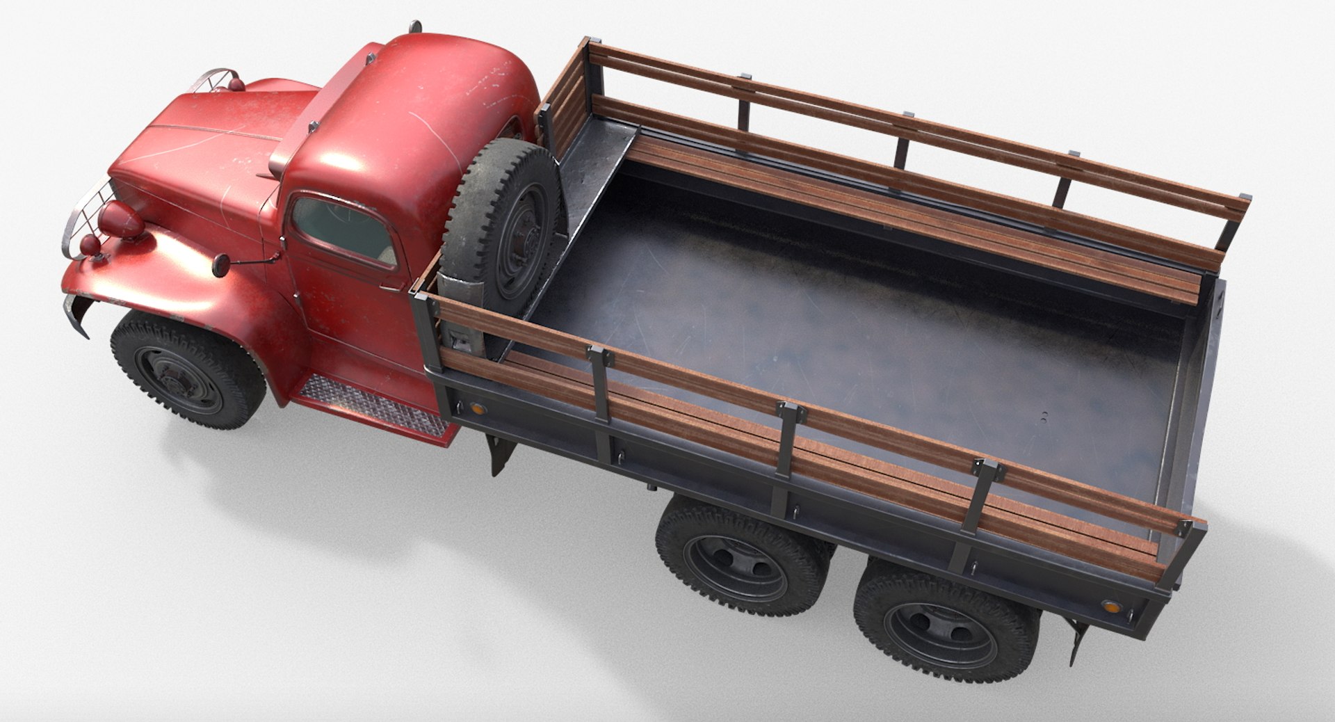 3D diamond t truck chassis model - TurboSquid 1366608