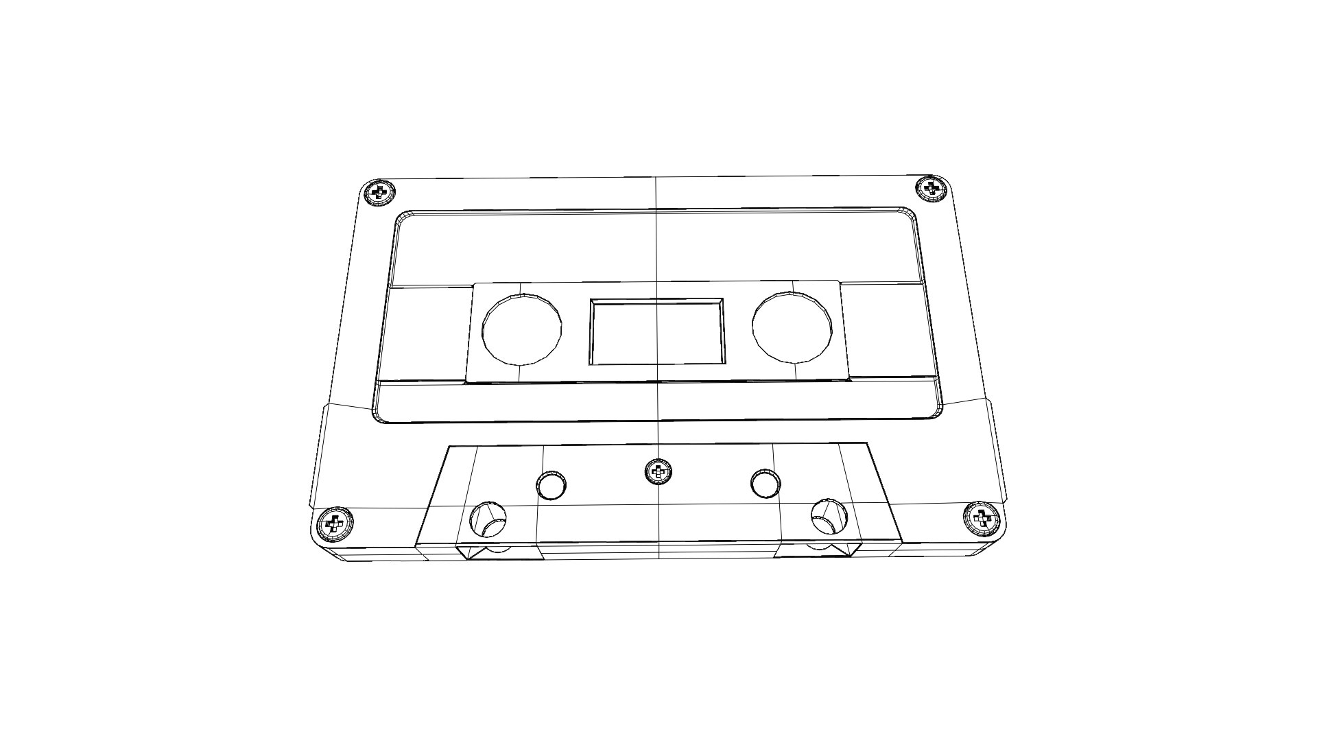 3d Model Customizable Cassette Tape Turbosquid 1954660