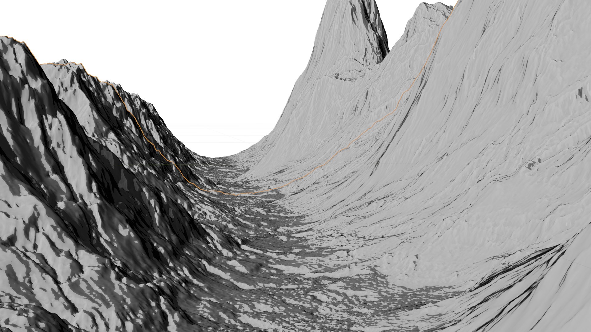 16k Infinite Lava River Seamless Height Map And 3D Terrain 3D ...