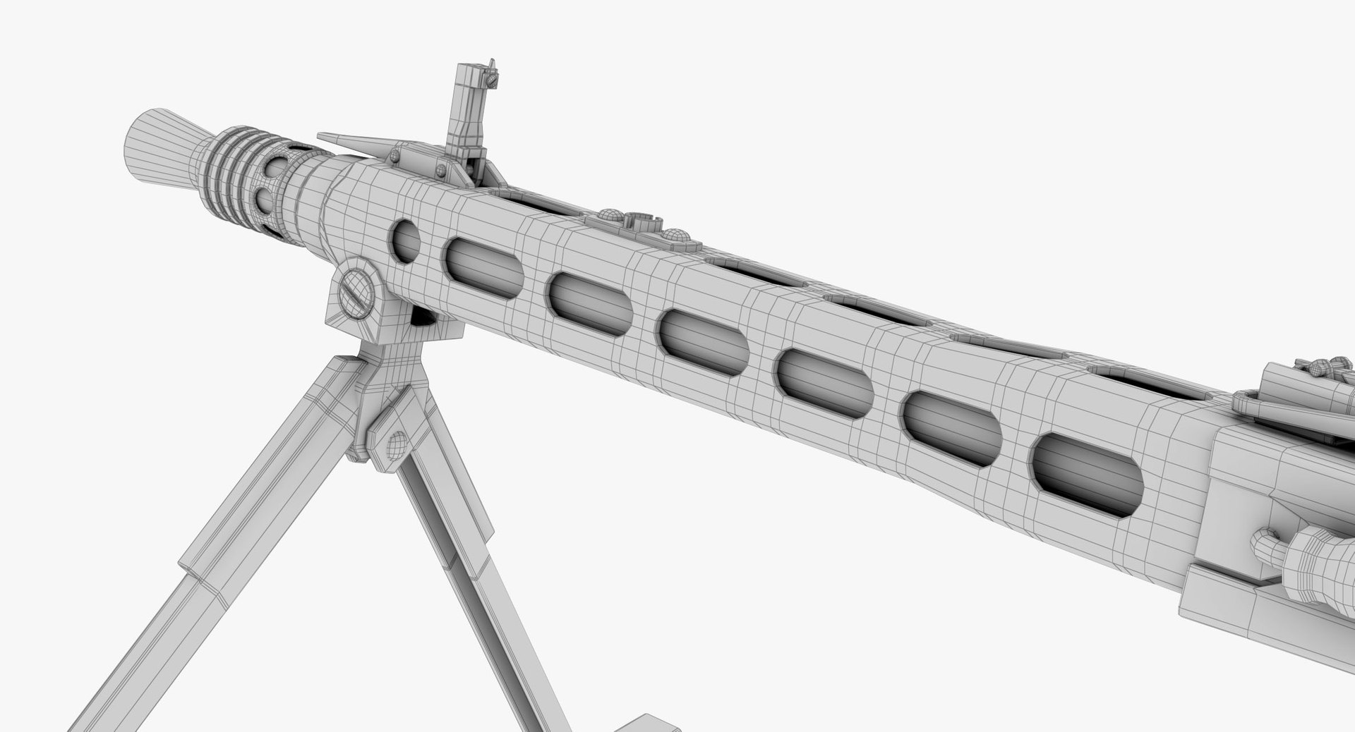 MG-42 Machine Gun 3D - TurboSquid 2346876