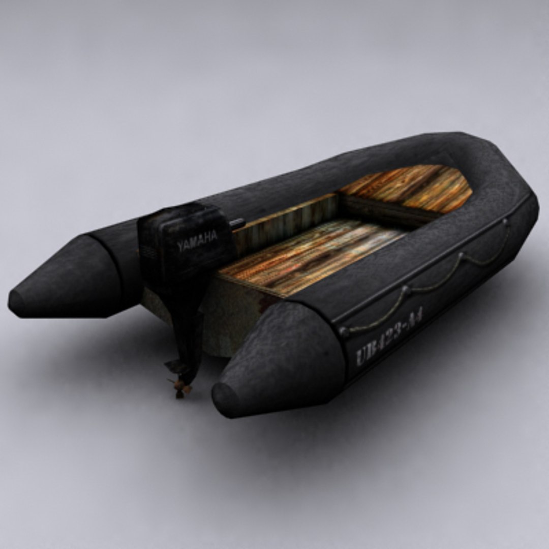 3d Unreal Tournament 2004 Rubber Boat Model