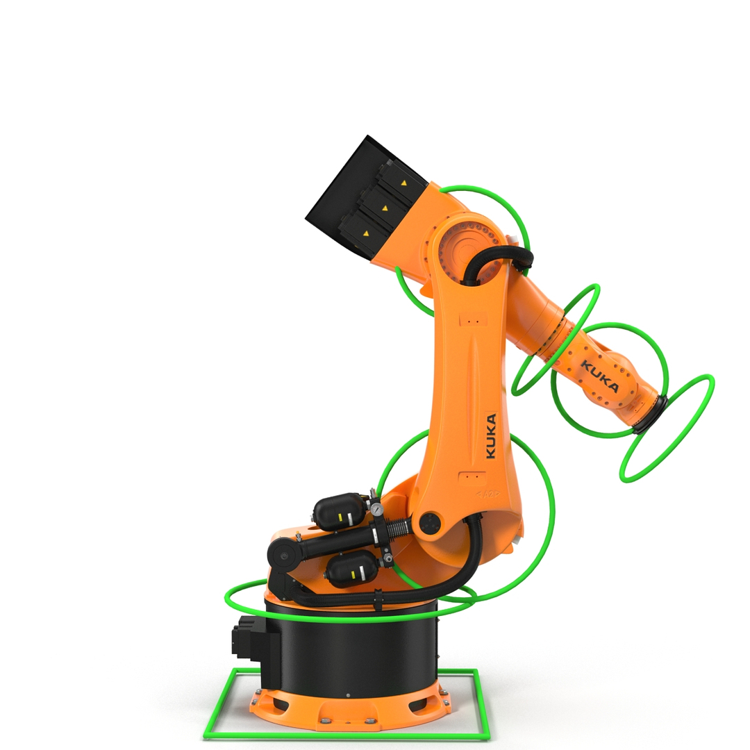 kuka robots rigged 7 3d model