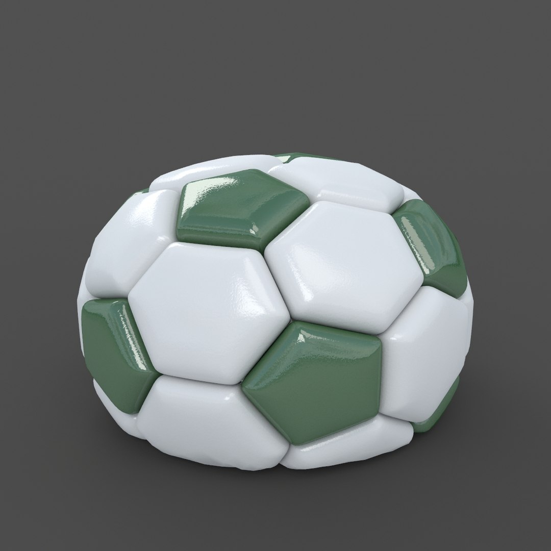 soccer ball 3d dxf