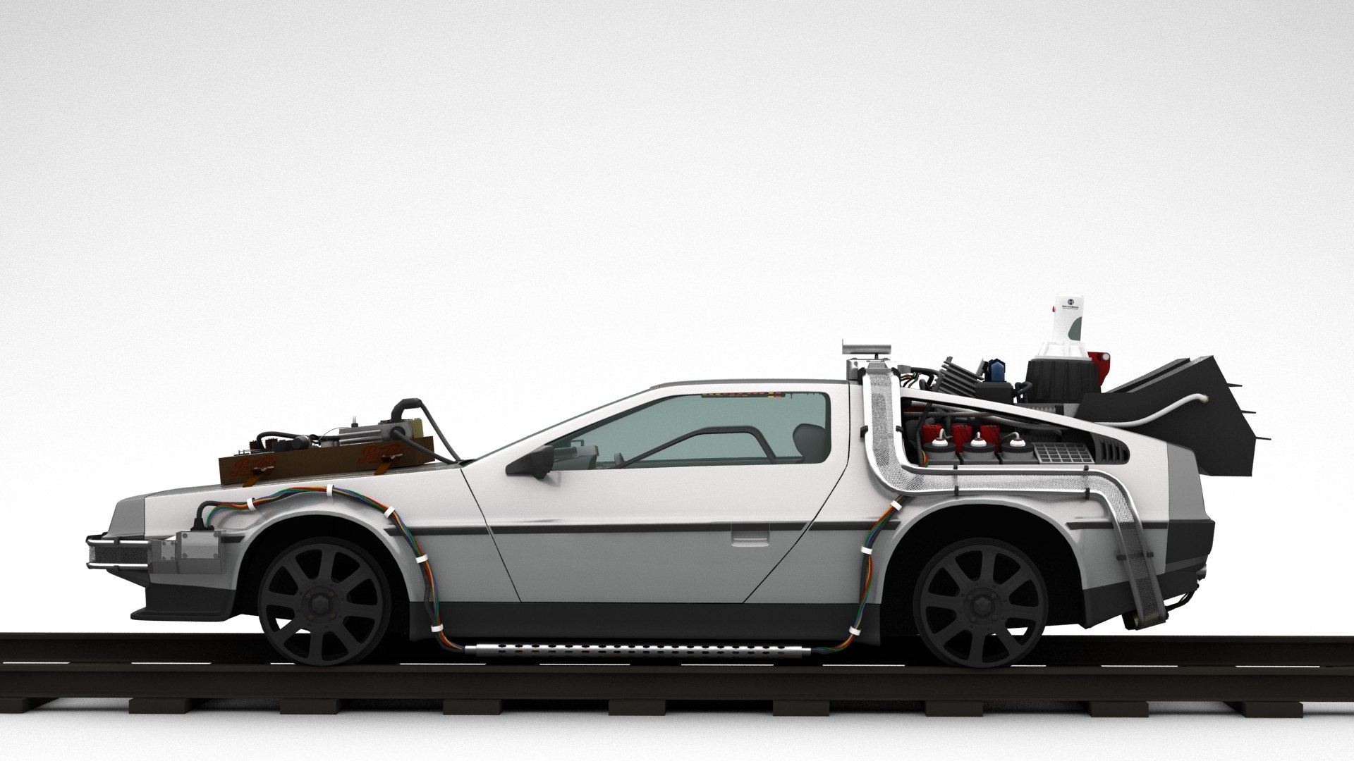 3D Delorean Time Machine Episode 3 Railroad Model - TurboSquid 2011672