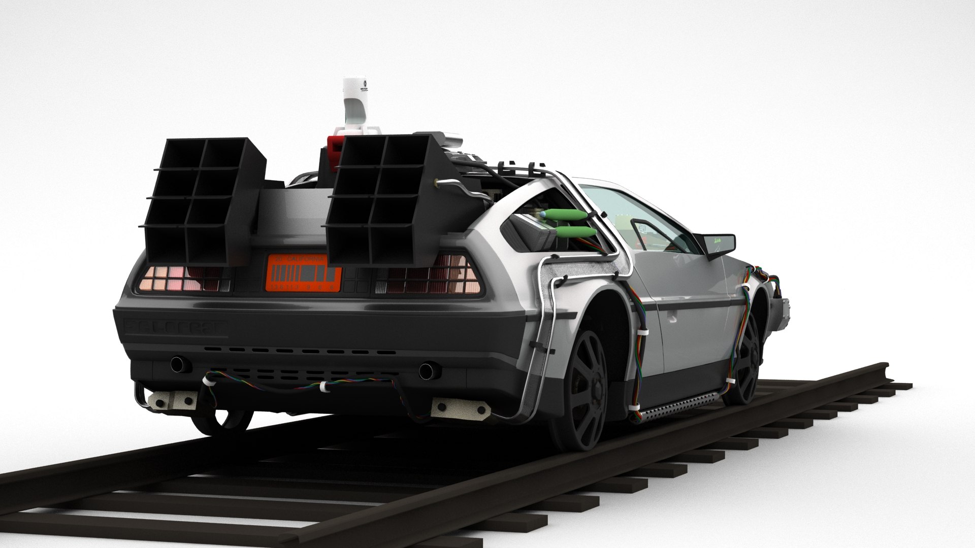 3D Delorean Time Machine Episode 3 Railroad Model - TurboSquid 2011672