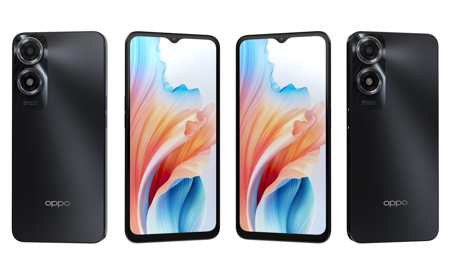 Oppo A2X Black Model - TurboSquid 2142573