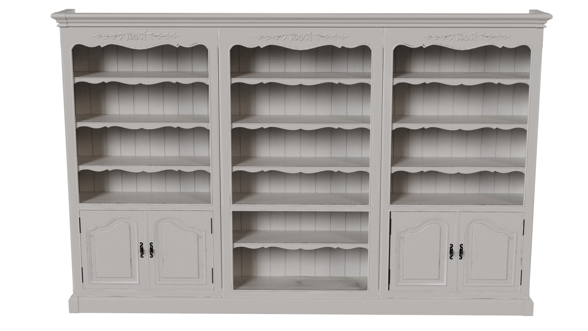Marseille Library Of 3 Bookcases 3D Model - TurboSquid 2274740