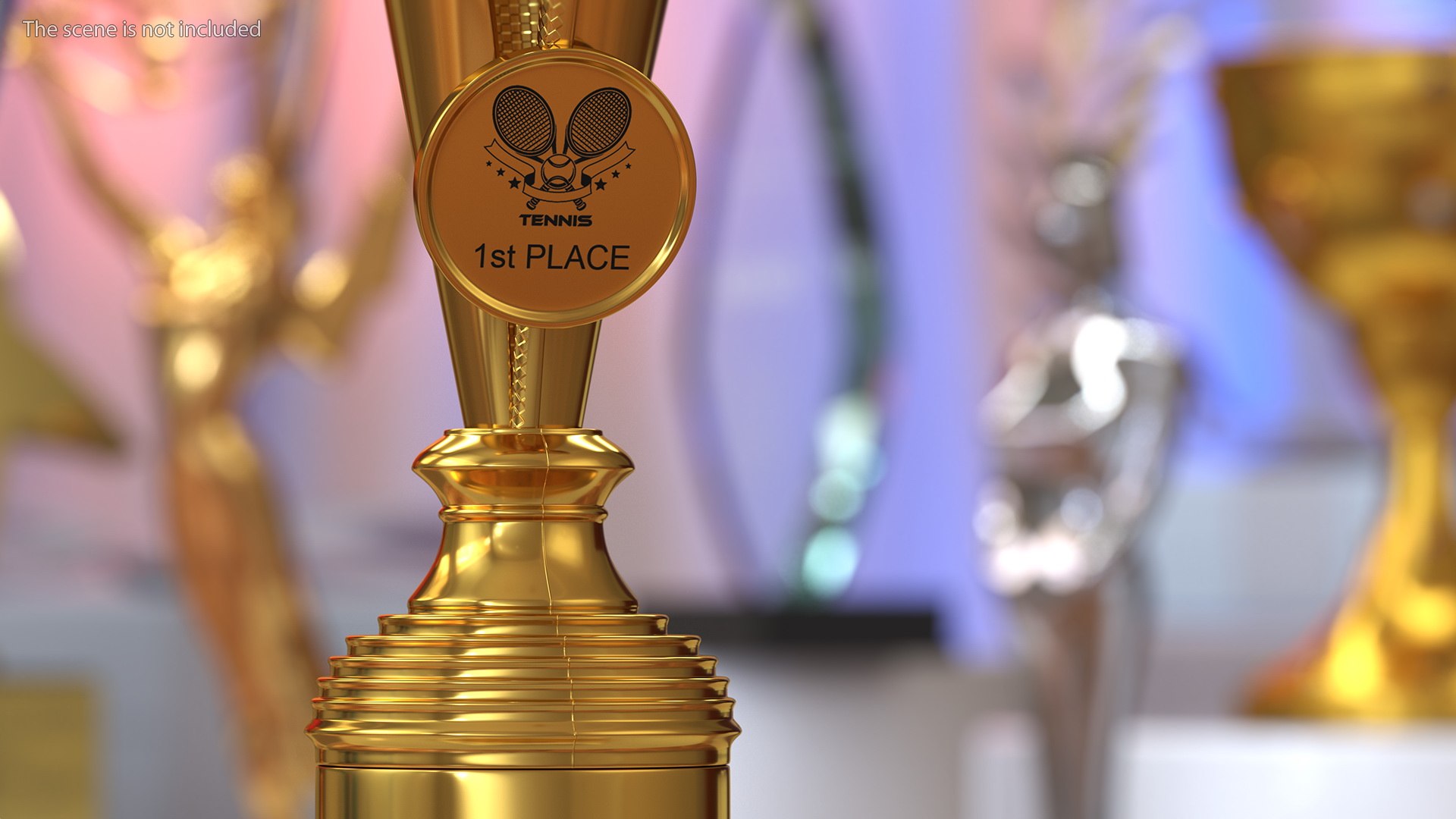 Sports Cup With Symbol Gold Model - TurboSquid 1951698