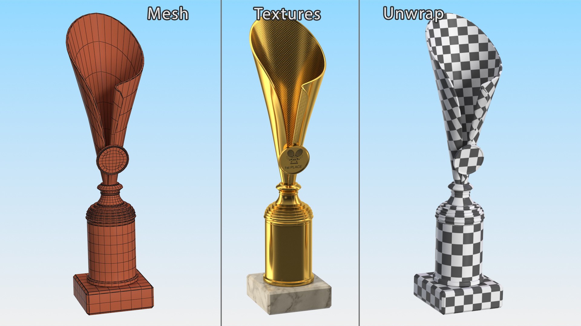 Sports Cup With Symbol Gold Model - TurboSquid 1951698