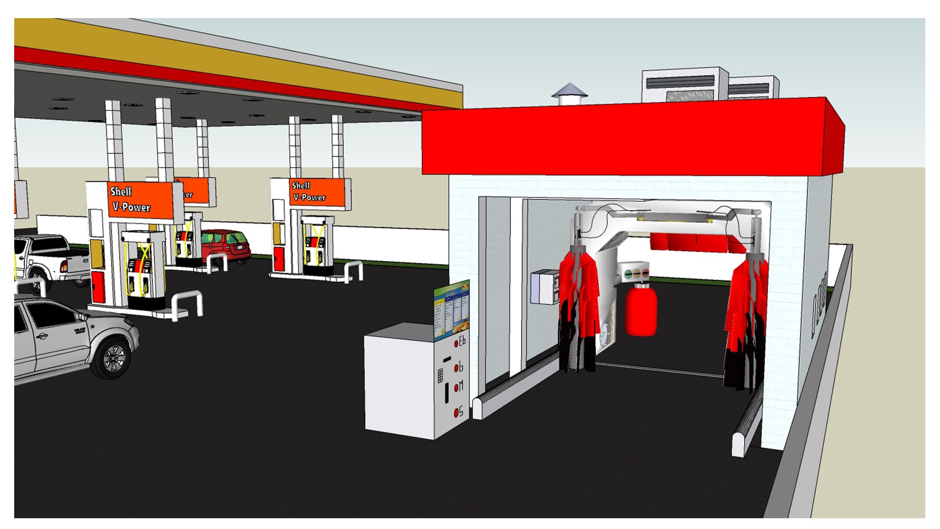 3D Gas Station 3D Models Model - TurboSquid 1863796