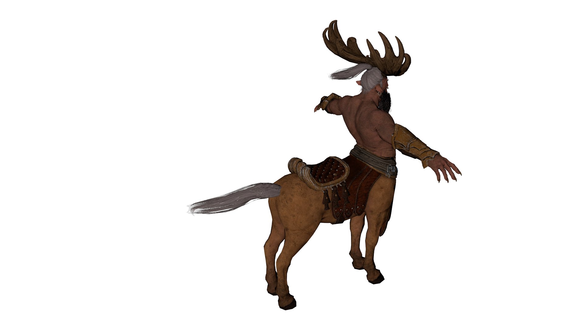 Ancient Stag Centaur Warrior Mythical 3D Character Model 3D Model ...