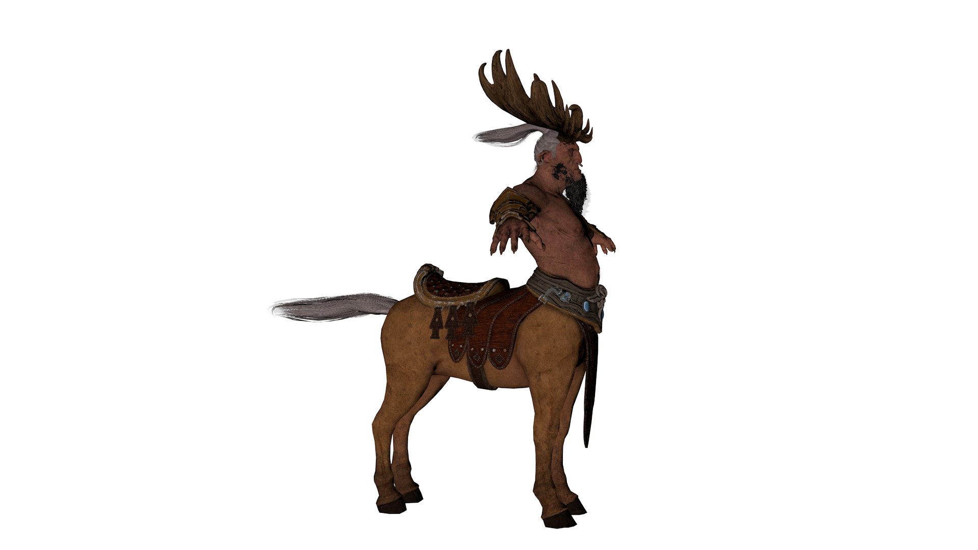 Ancient Stag Centaur Warrior Mythical 3D Character Model 3D Model ...