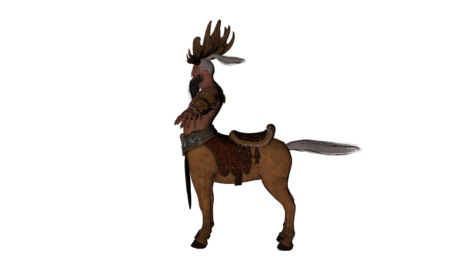 Ancient Stag Centaur Warrior Mythical 3D Character Model 3D Model ...