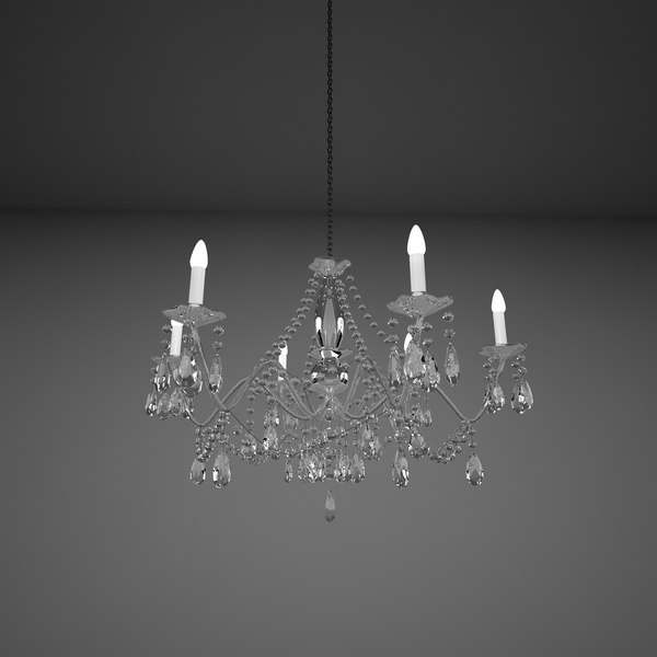 3d cristal chandelier model